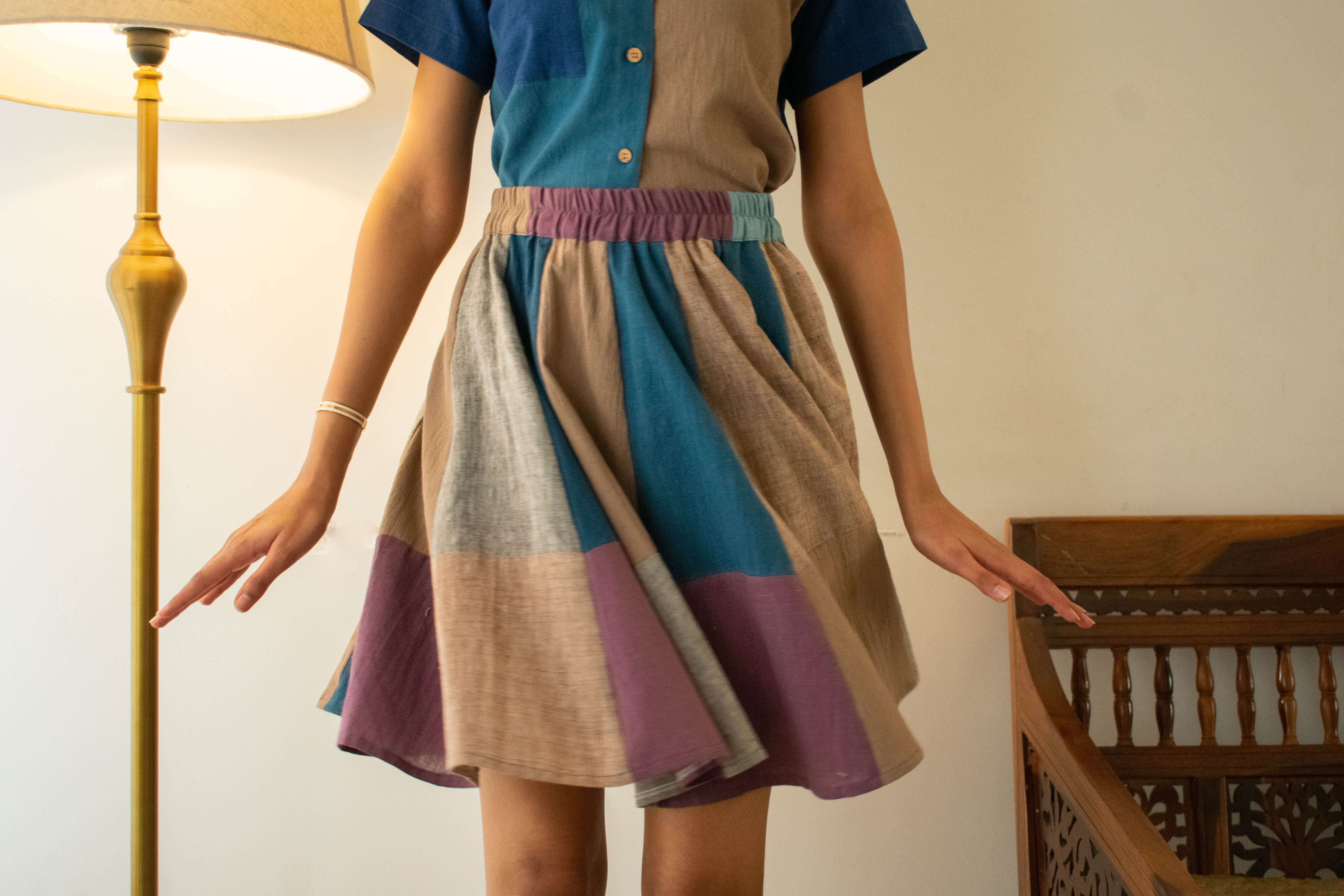 Upcycled Patchwork: EcoBlend Chic – Aadya Moda
